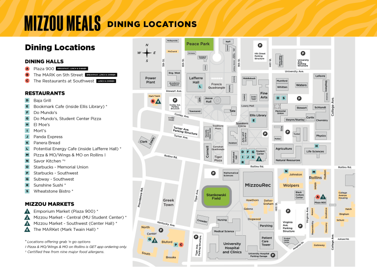 Menus & Locations // Campus Dining Services // University of Missouri